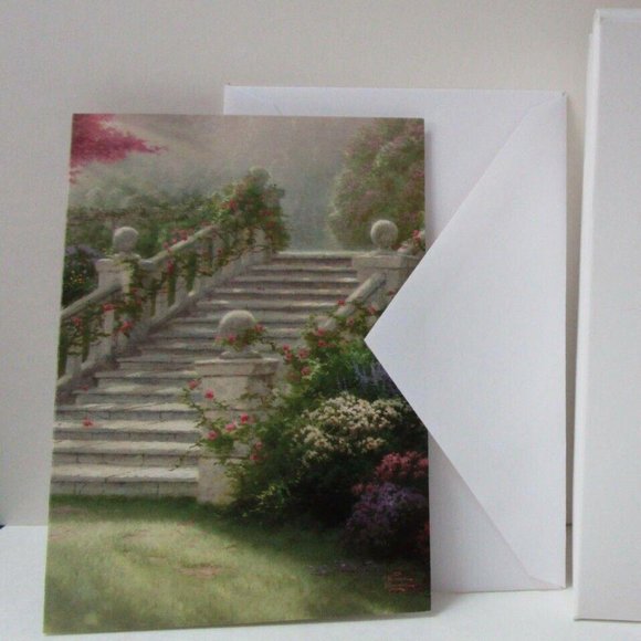 Thomas Kinkade | Party Supplies | 5 Thomas Kinkade Stairway Note Card ...